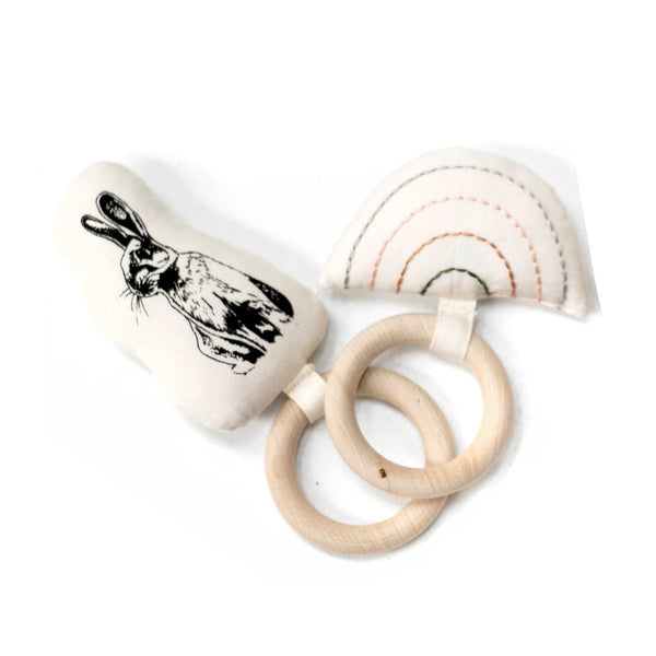 Burrowers Maple Wood Teethers (set of 2) - Burrow & Be Australia